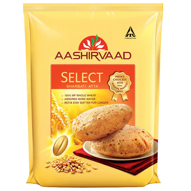 Aashirvaad Atta Select Sharbati 1kg – Spice Village