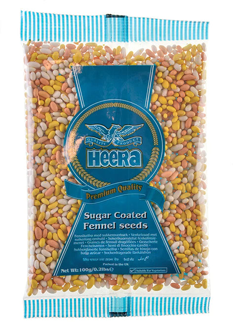 Heera Sugar coated Fennel Seeds (Soonf) 100gm – Spice Village
