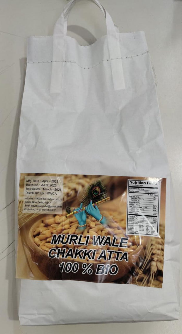 Buy Murli Wale Chakki Atta 5kg Online | Spice Village